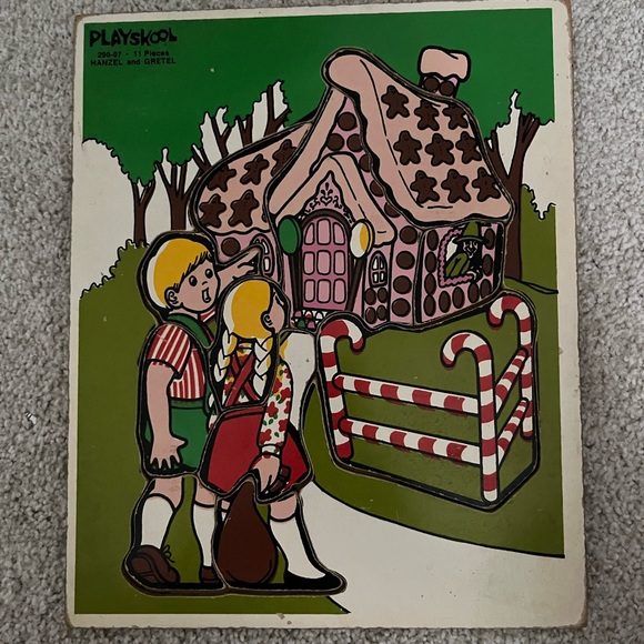 Playskool | Toys | Vintage Playskool Puzzle Hanzel And Gretel 2907 Kids ...